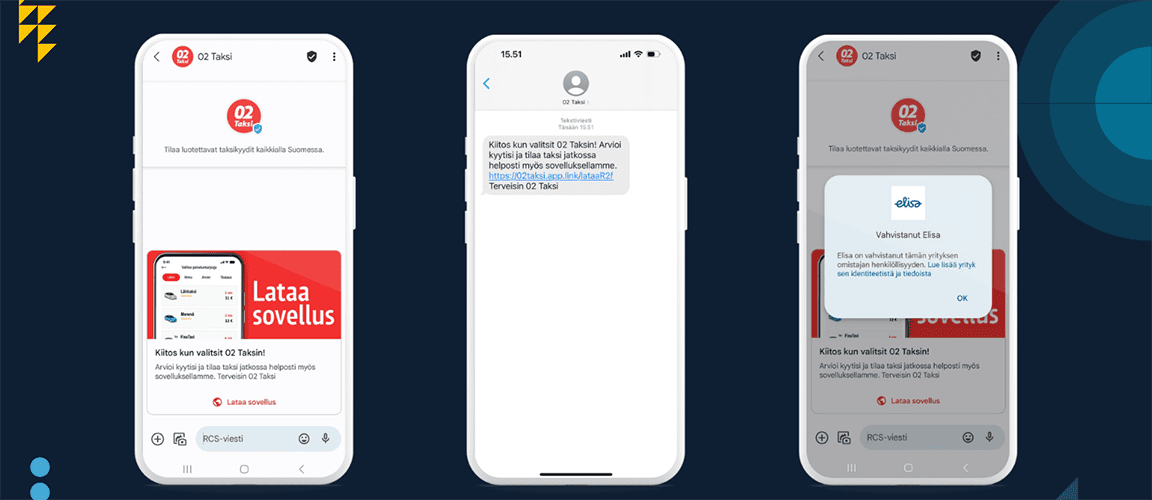 02 Taksi lähetti Suomen ensimmäisiä RCS-viestejä | 020202